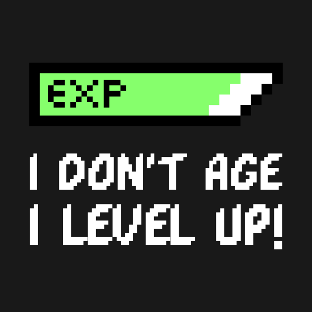 I don't age, I level up, age, level, gamer, game, gamer life - I Dont ...