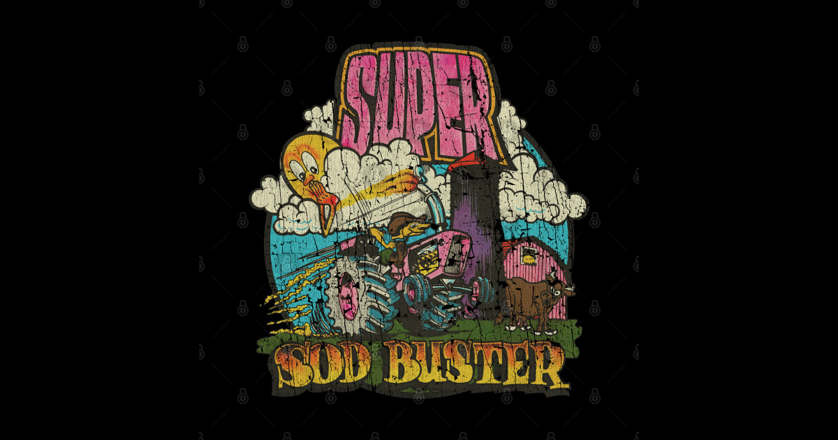 Super Sod Buster Tractor 1974 - Tractor - Sticker | TeePublic