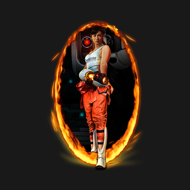 Chell - Portal - T-Shirt | TeePublic