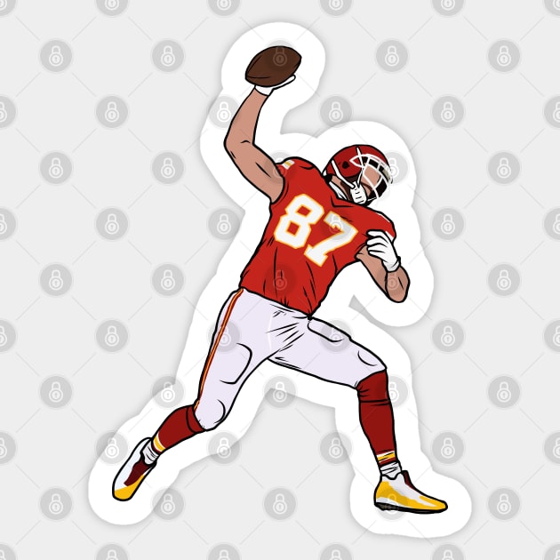 Travis Kelce Spike - Travis Kelce - Sticker | TeePublic