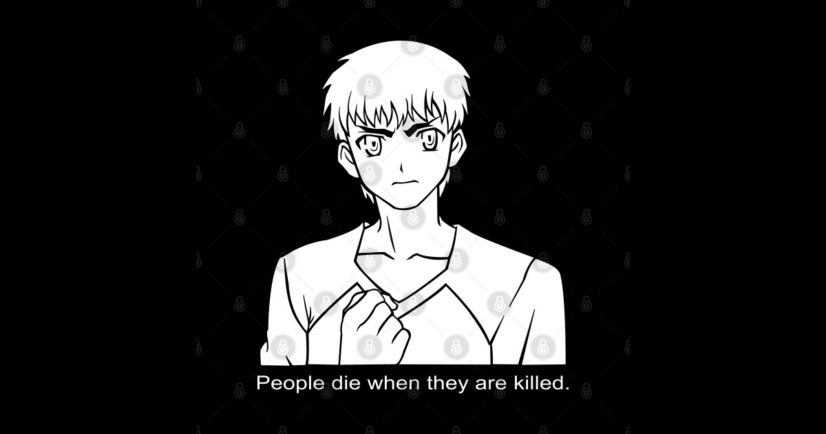 Shirou Emiya Meme - Fate Stay Night - T-Shirt | TeePublic
