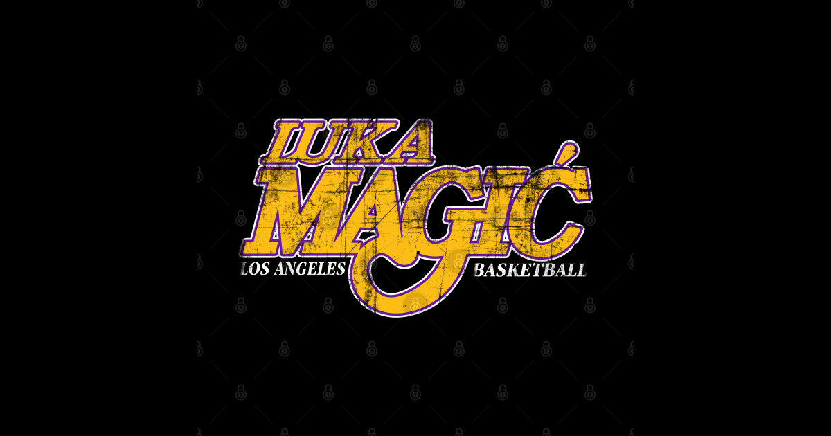 Lakers Luka Doncic Magic 2025 Vintage - Luka Doncic - Sticker | TeePublic