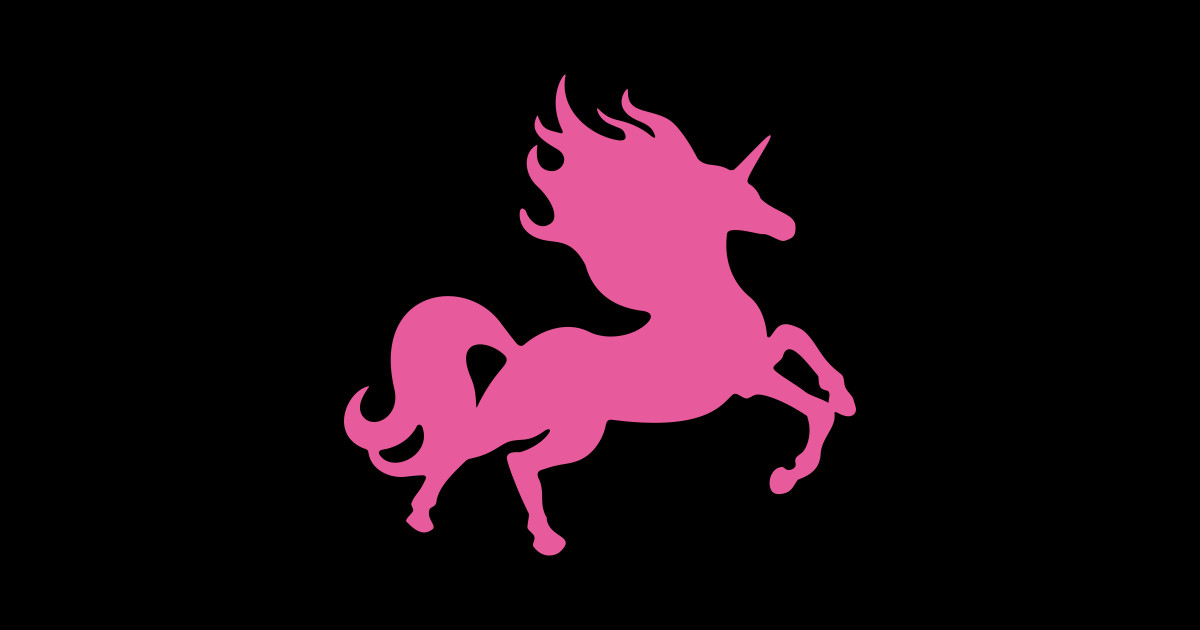 Visible Invisible Pink Unicorn - Pink Unicorn - Sticker | TeePublic