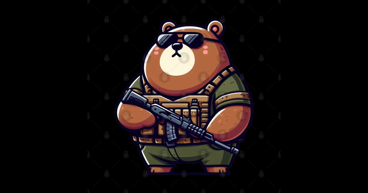 Tactical Bears - Tactical - Sticker | TeePublic
