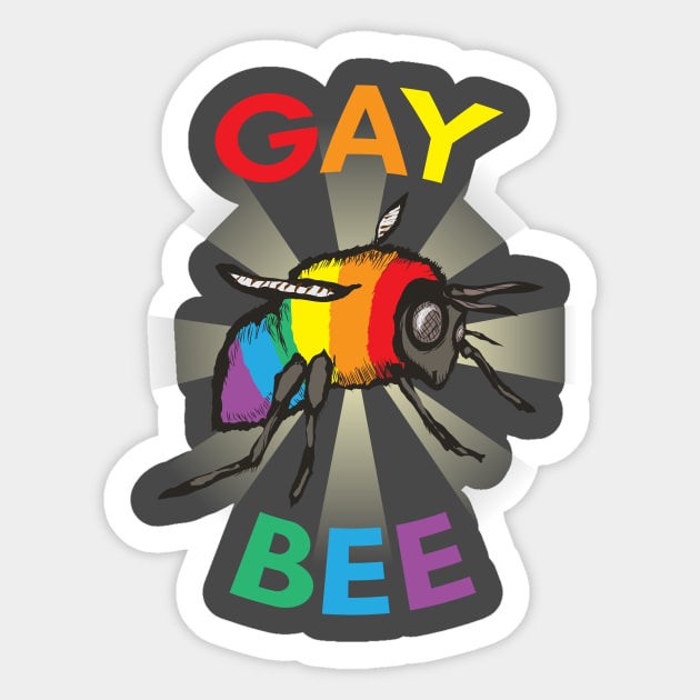 Gay Bee - Lgbtq - Sticker | TeePublic