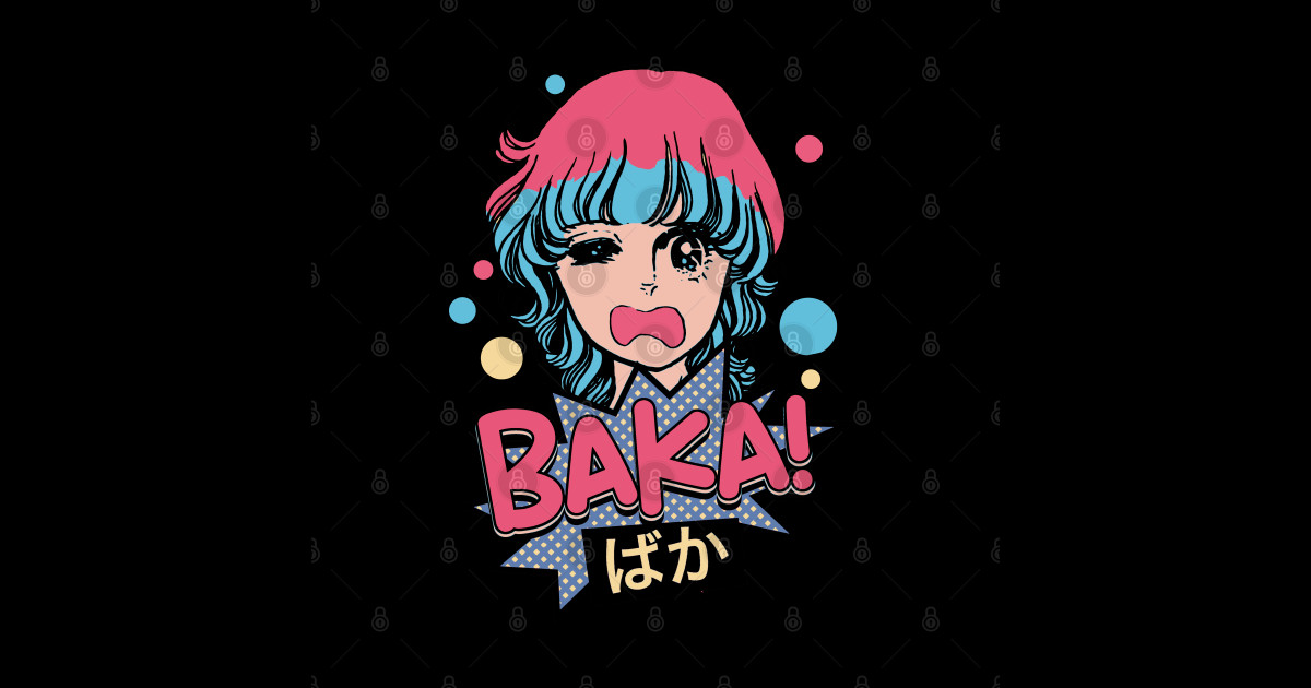 Baka! Japanese Aesthetic Otaku Girl Vintage - Baka Anime Manga ...