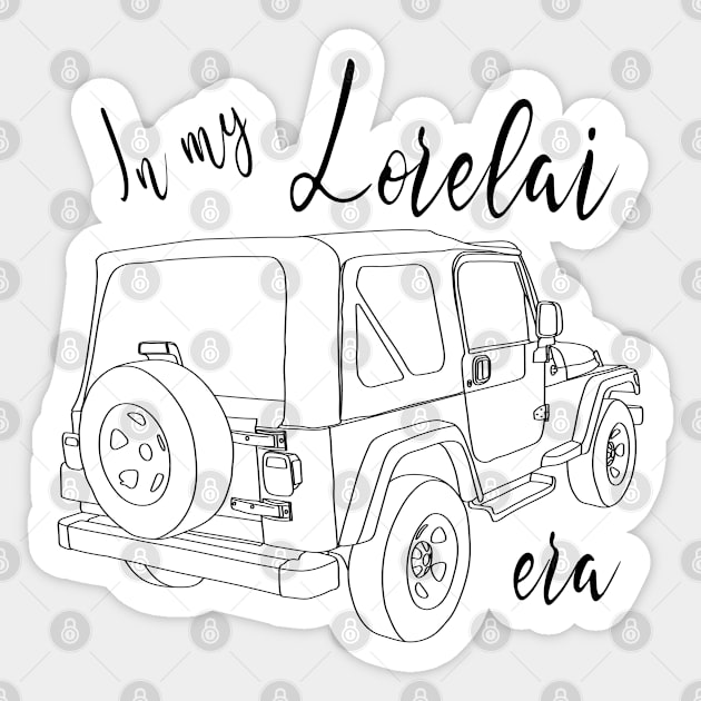 In my Lorelai era - Lorelai Gilmore - Sticker | TeePublic