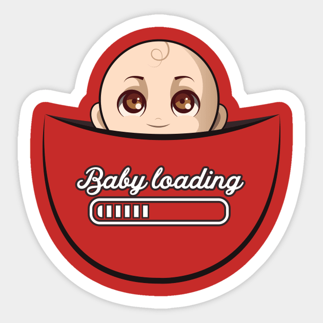 Baby loading - Baby - Sticker | TeePublic