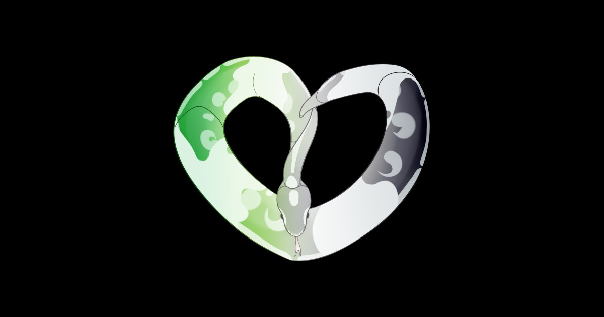 Ball Python Heart (Aro Pride Design) - Ball Python - Posters and Art ...