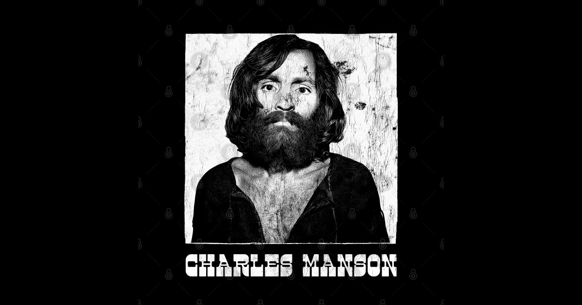 Charles Manson / Vintage Look Punk Style Design - Charles Manson ...