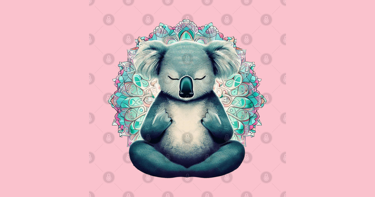 Zen Koala - Koala Bear - T-Shirt | TeePublic