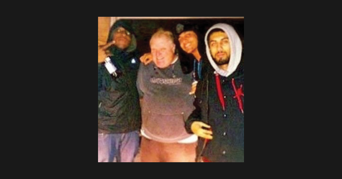 Infamous Photo of Toronto Crackhead Mayor Rob Ford - Rob Ford - T-Shirt ...