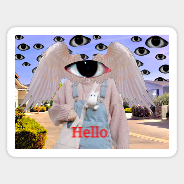 Hello - Dreamcore, Weirdcore Eyes Wallpaper Design - Weirdcore ...