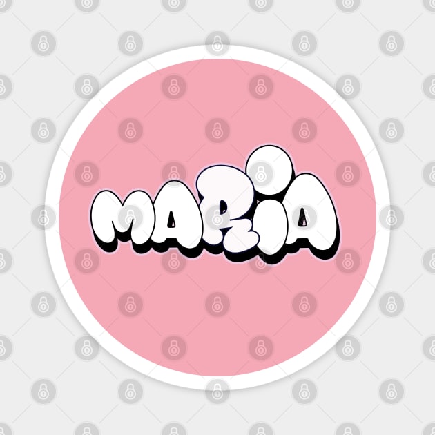 MARIA name bubble writing graffiti style - Graffiti Letters - Magnet ...