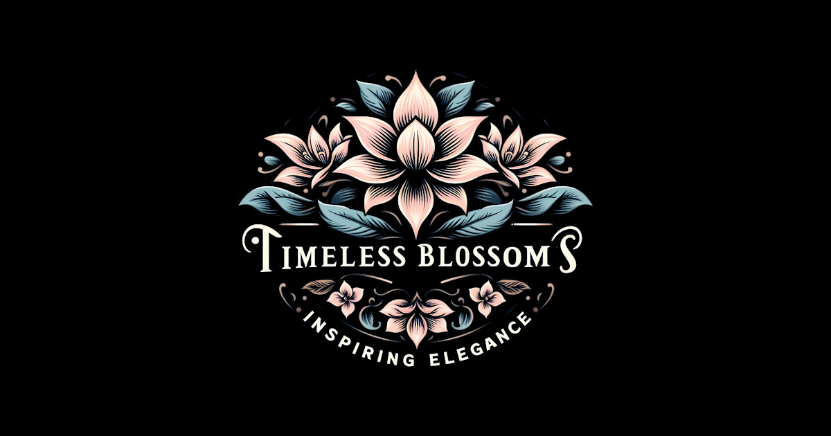 timeless blossoms inspiring elegance - Flowers - Sticker | TeePublic