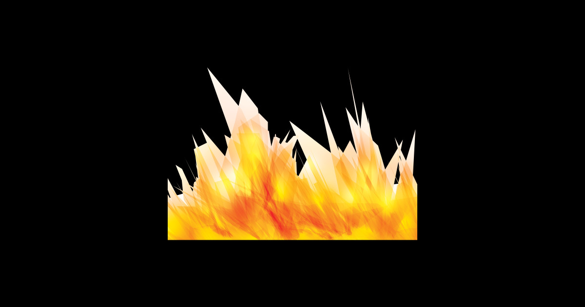 Vector Graphic Fire - Fire - Sticker | TeePublic