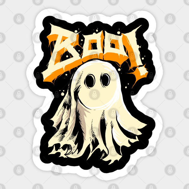 Boo! - Ghost - Sticker | TeePublic