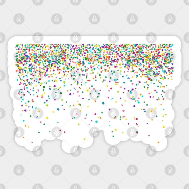 Days of Confetti - Party Design - Sticker | TeePublic