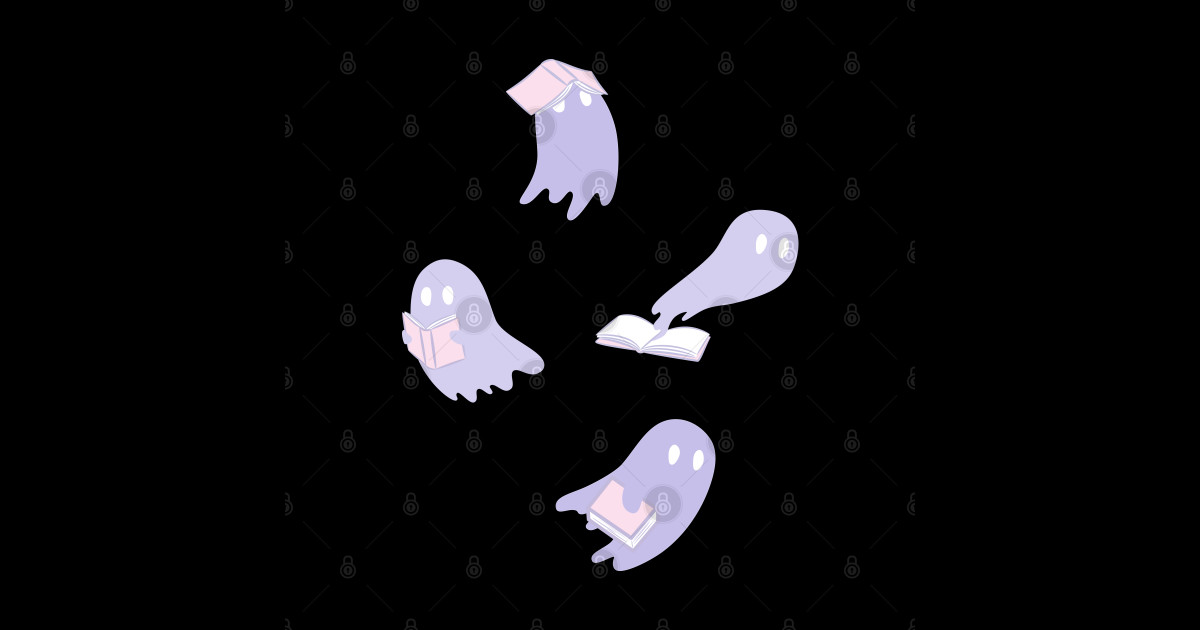 lavender ghosts - Book - Sticker | TeePublic