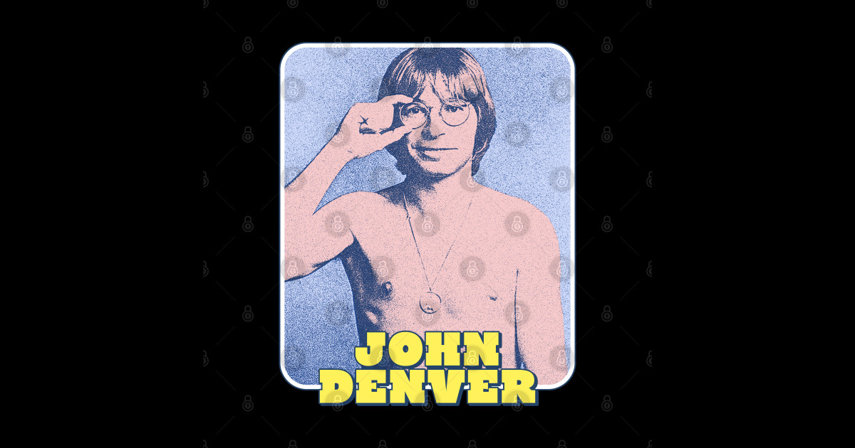 John Denver - Retro Fanmade - John Denver - Sticker | TeePublic