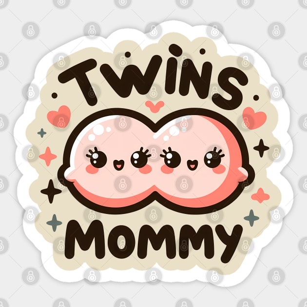 Twins Mommy - Mothers Day - Sticker | TeePublic