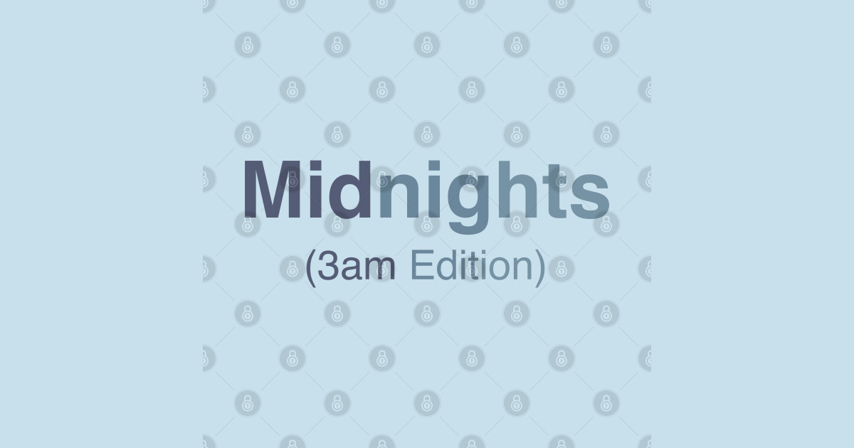 3am Edition - Taylor Swift Midnights - T-Shirt | TeePublic