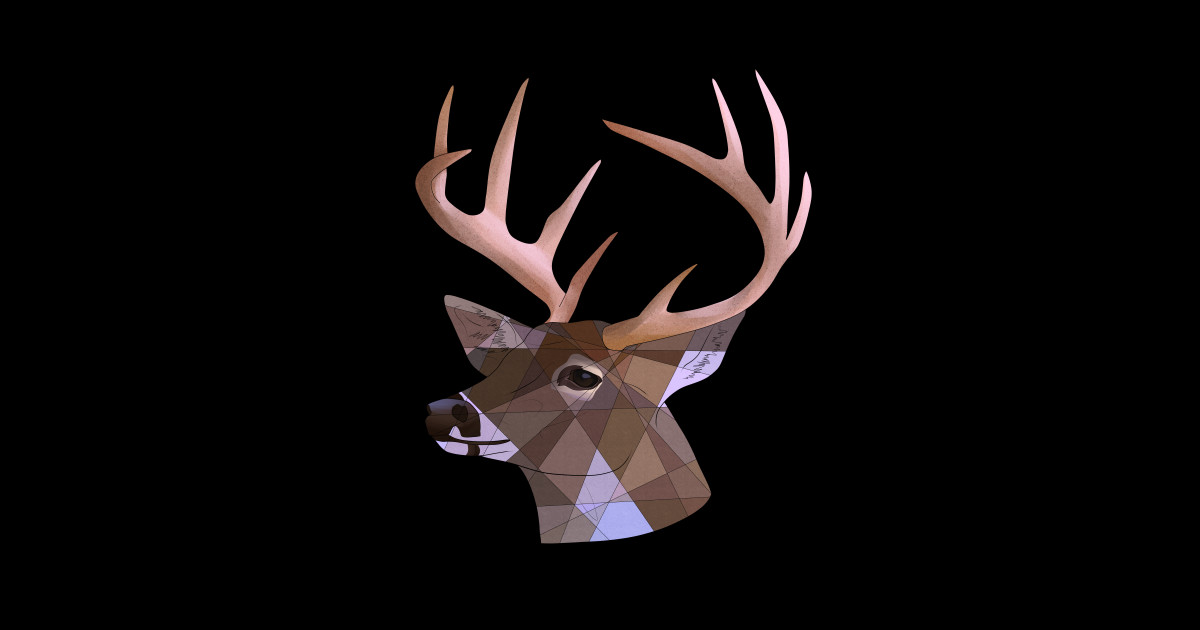 Deer Geometry - Deer - Sticker | TeePublic