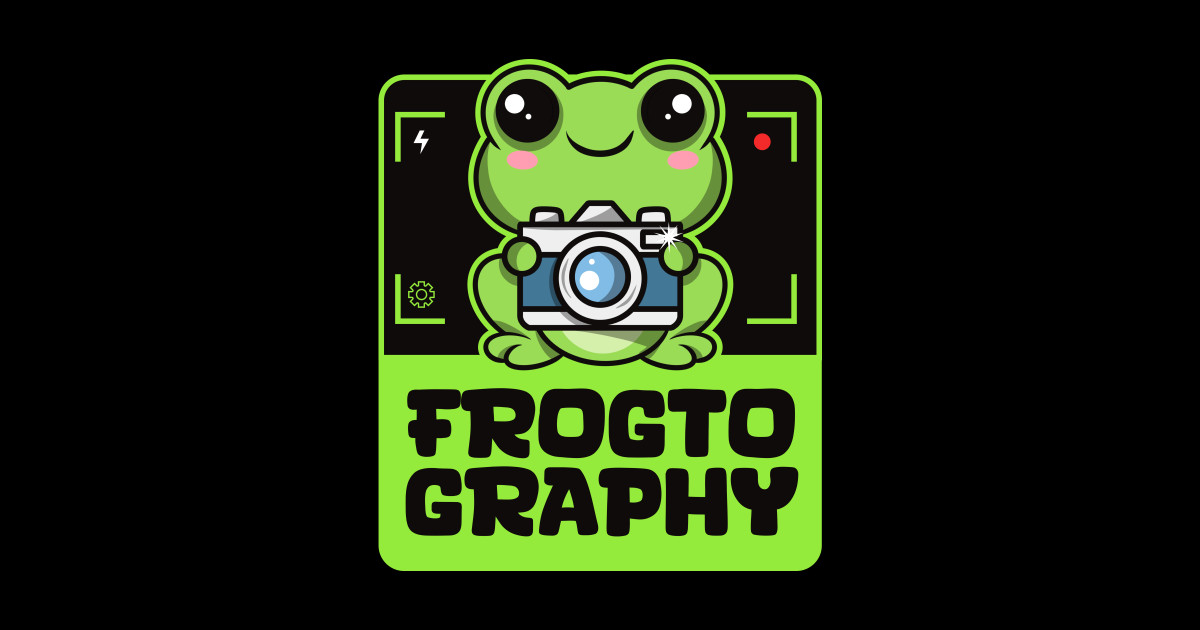 Frogtography Cute Kawaii Frog with a Camera - Cute Kawaii - Sticker | TeePublic