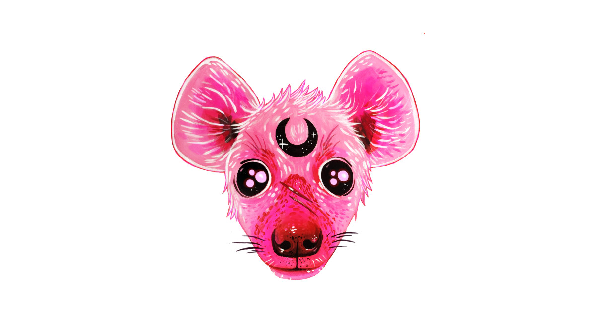 Pink Hyena - Hyena - T-Shirt | TeePublic