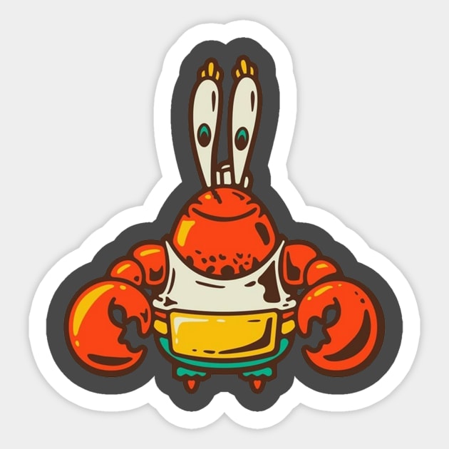 mr krabs - Nickelodeon - Sticker | TeePublic