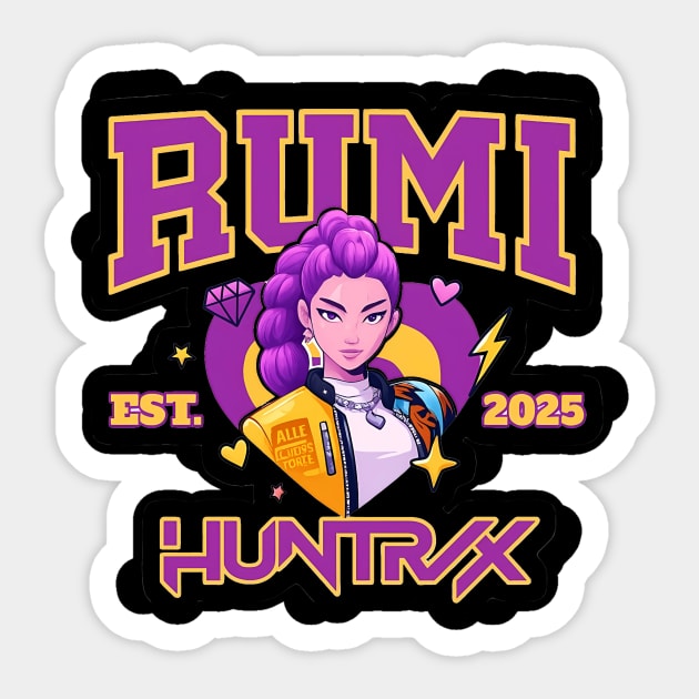Rumi The Huntrix Kpop Demon Hunters - Kpop Demon Hunters - Sticker ...
