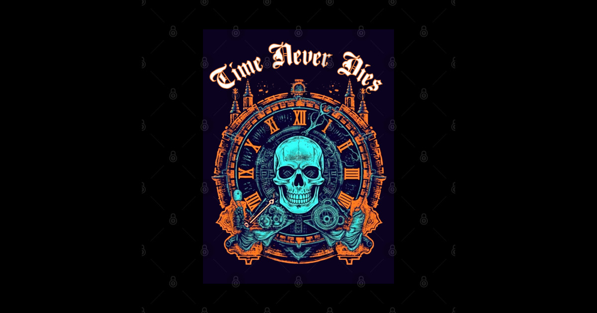 Eternal Reminder - Skull Art Design Skeleton - Sticker | TeePublic