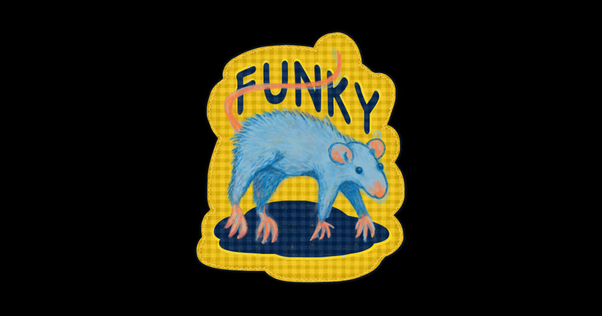 Funky Rat Boy - Rat - Sticker | TeePublic