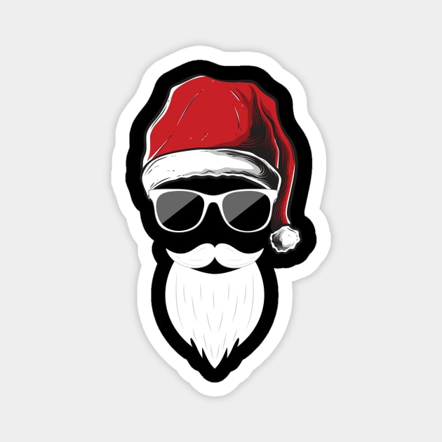 Heavy Metal Santa Claus - Metal Santa Claus - Magnet | TeePublic