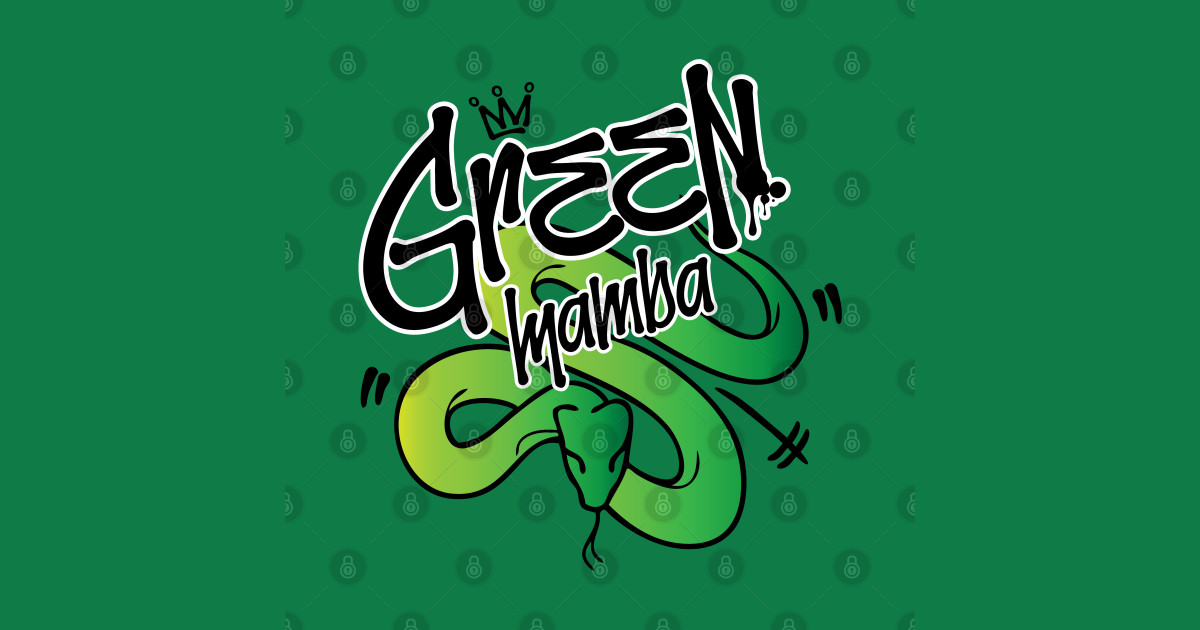 Green Mamba Graffiti Snake - Green Mamba - T-Shirt | TeePublic