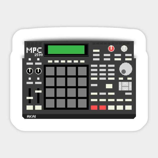 PIXEL ART MPC 2500 - Art - Sticker | TeePublic