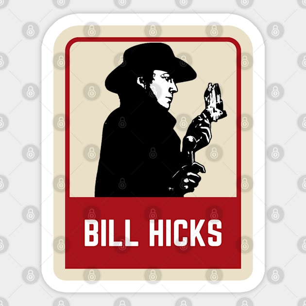 Bill hicks~~~80s retro - Bill Hicks - Sticker | TeePublic