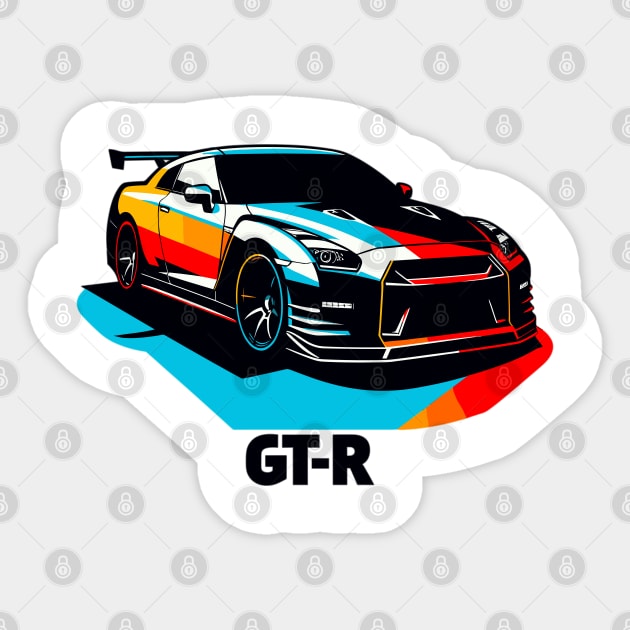 Nissan GTR R34 - Nissan Gtr R34 - Sticker | TeePublic