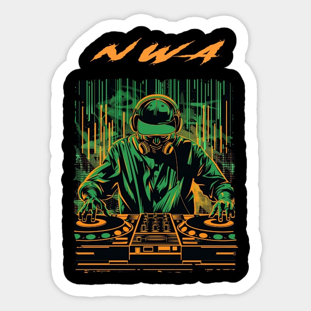 N.W.A RAPPER FAN ART - Nwa Rapper Fan Art - Sticker | TeePublic