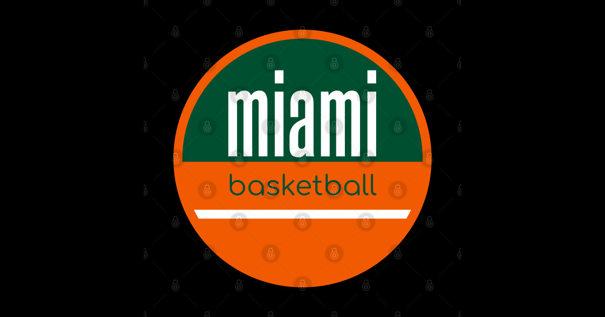 miami basketball - Miami Hurricanes - Sticker | TeePublic
