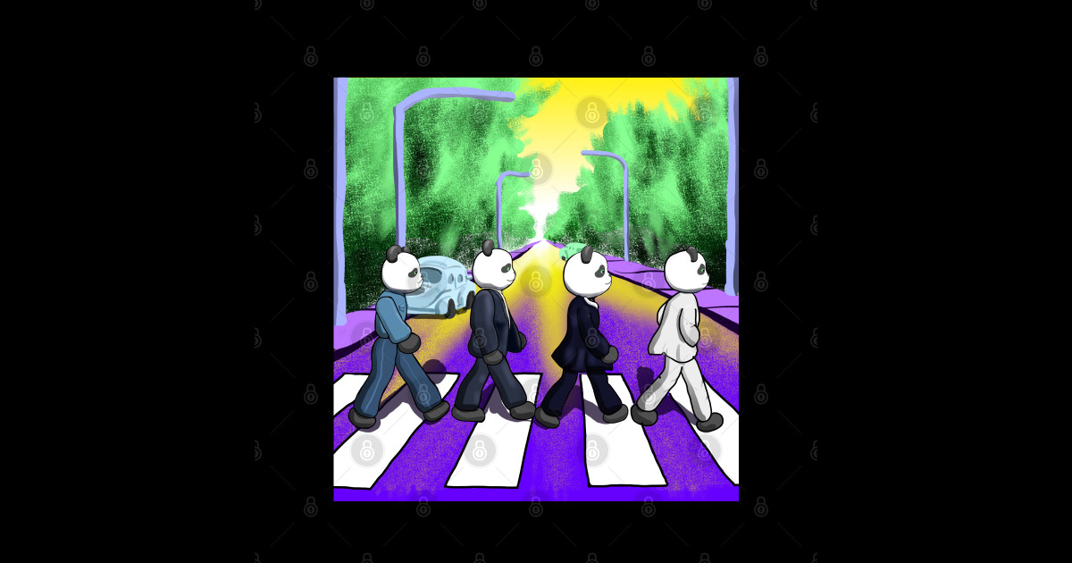 The panda beatles - Panda - Posters and Art Prints | TeePublic
