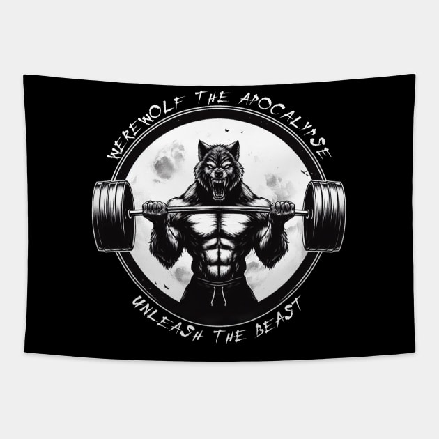 Werewolf the Apocalypse - Workout V2 - Gym - Tapestry | TeePublic