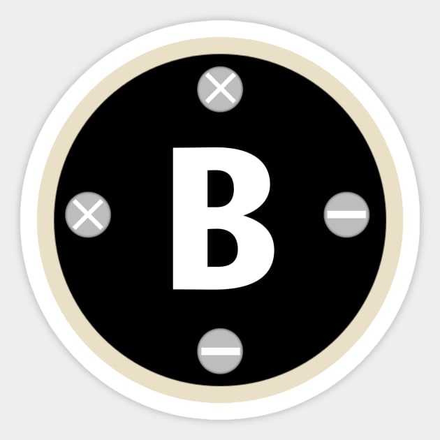 Letter B - Letter B - Sticker | TeePublic