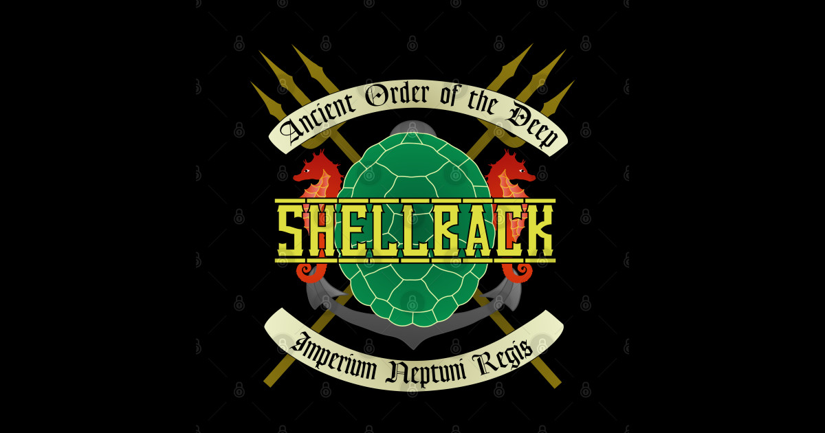 Shellback (front and back) - Shellback - Sticker | TeePublic