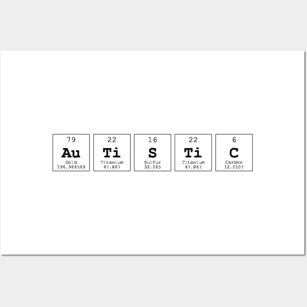 Autistic Periodic Table Science Print - Autistic - Posters and Art ...