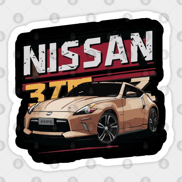 Nissan 350z JDM Vintage Car - Nissan 350z - Sticker | TeePublic
