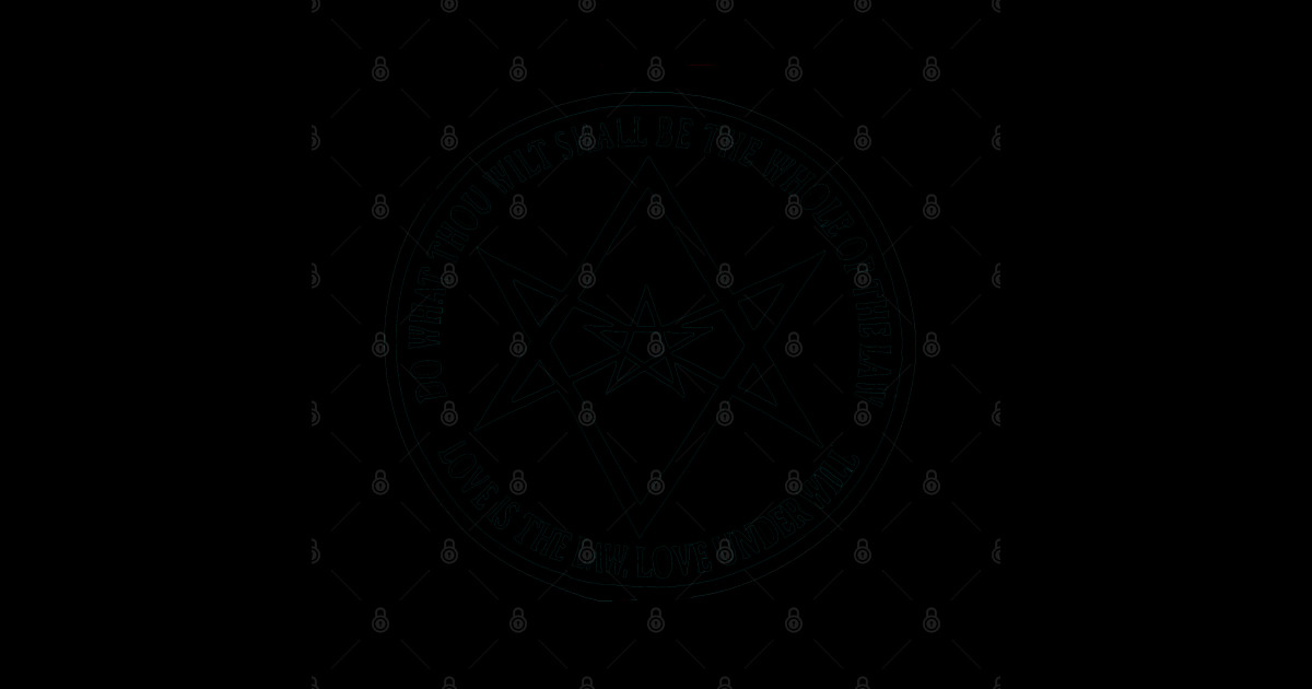 Crowley - Do What Thou Wilt Thelema Magick Sigil - Aleister Crowley ...