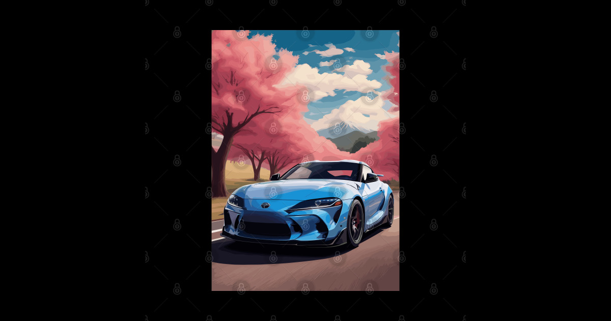 JDM Car Racing Blue - Jdm Car - Sticker | TeePublic