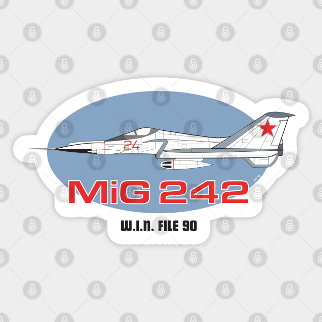 MiG-242 from 'Joe 90' - Thunderbirds - Sticker | TeePublic