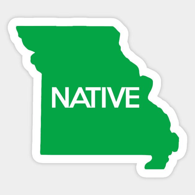 Missouri Native MO Pride Green - Missouri - Sticker | TeePublic
